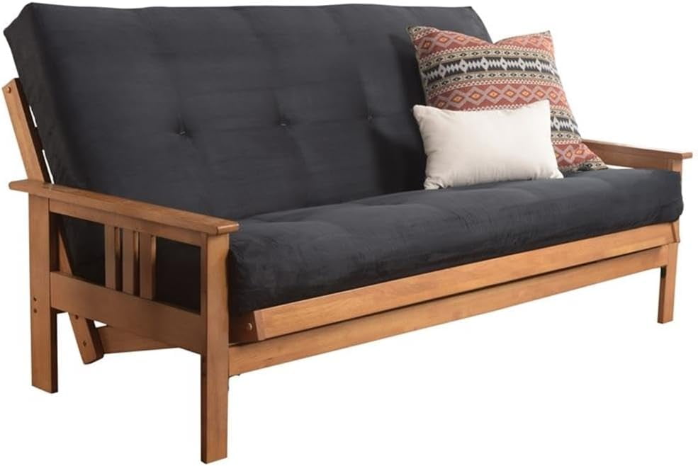 Pemberly Row Full Size Futon Mattress Replacement, Linen Sleeper Sofa ...