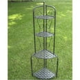 Pemberly Row Iron Folding Indoor Outdoor 4-Tier Bakers Rack - Walmart.com