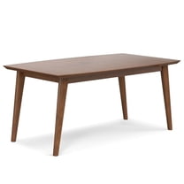 Pemberly Row 71" Round Modern Pine Wood Dining Table in Brown - Walmart.com