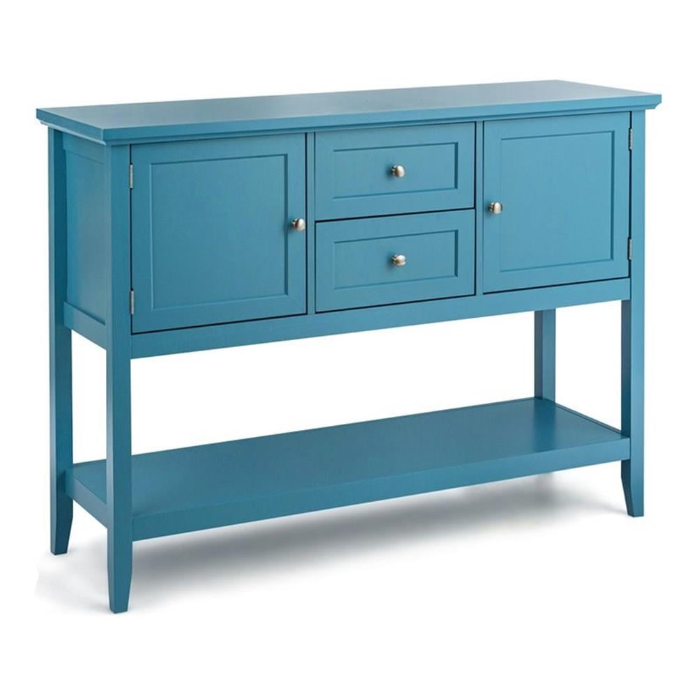 Pemberly Row MDF and Pine Wood Sideboard with Drawers & Storage ...