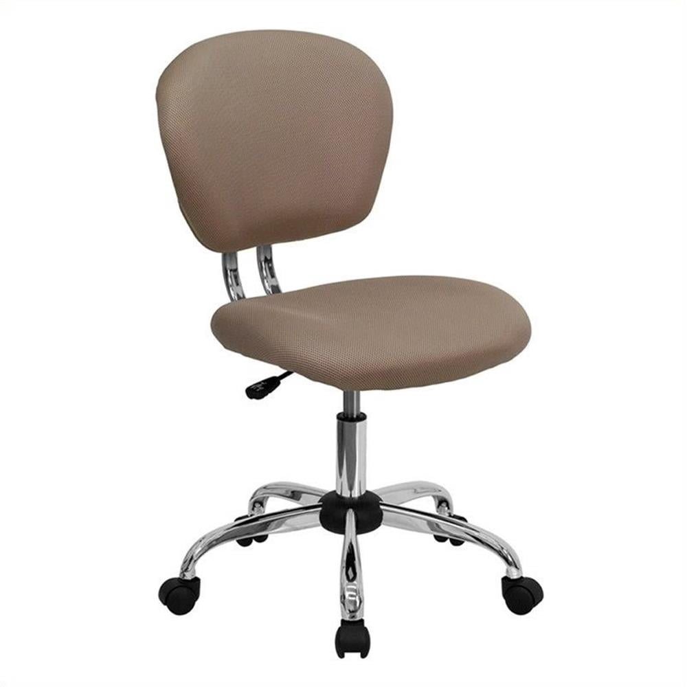 Pemberly Row Mid-Back Mesh Office Swivel Chair in Coffee Brown ...