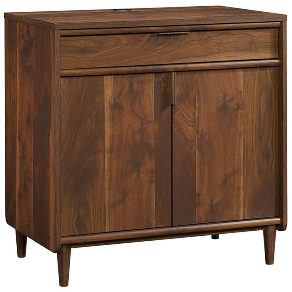 Pemberley Row Engineered Wood Walnut Storage Cabinet Rectangular ...