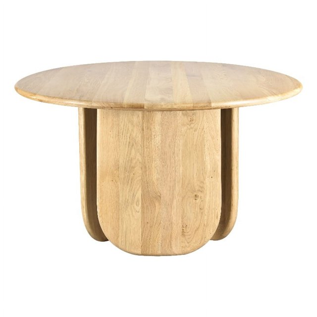 Pemberly Row Mid-Century Wood Dining Table in White Oak/Natural Oak ...