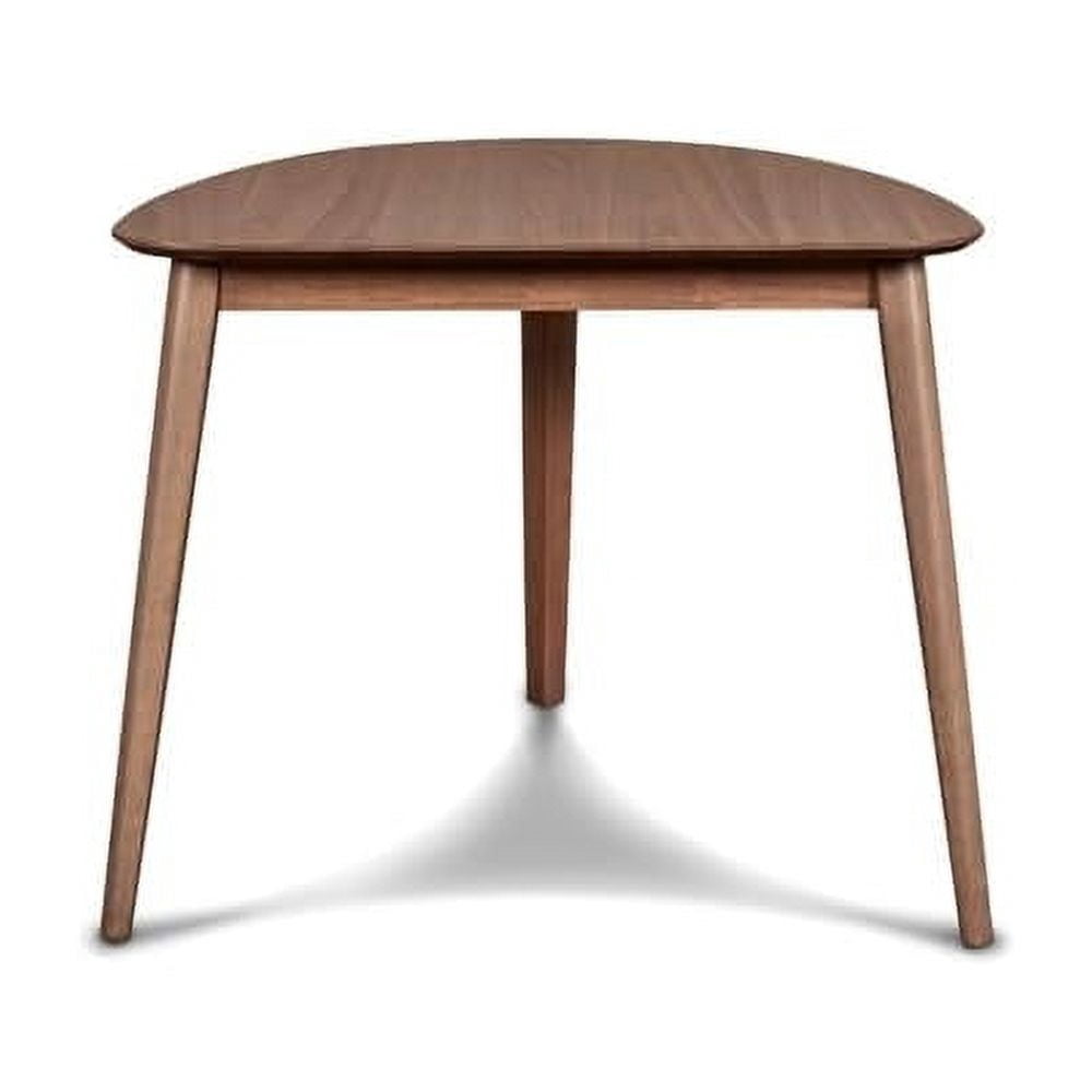 Pemberly Row Modern 32" Triangle Solid Wood Corner Table in Walnut ...