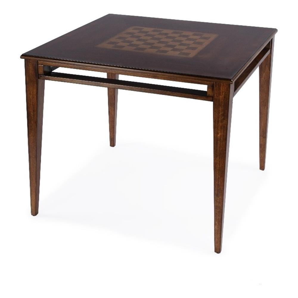 Pemberly Row Modern 36" Square Wood Game Table - Antique Cherry ...