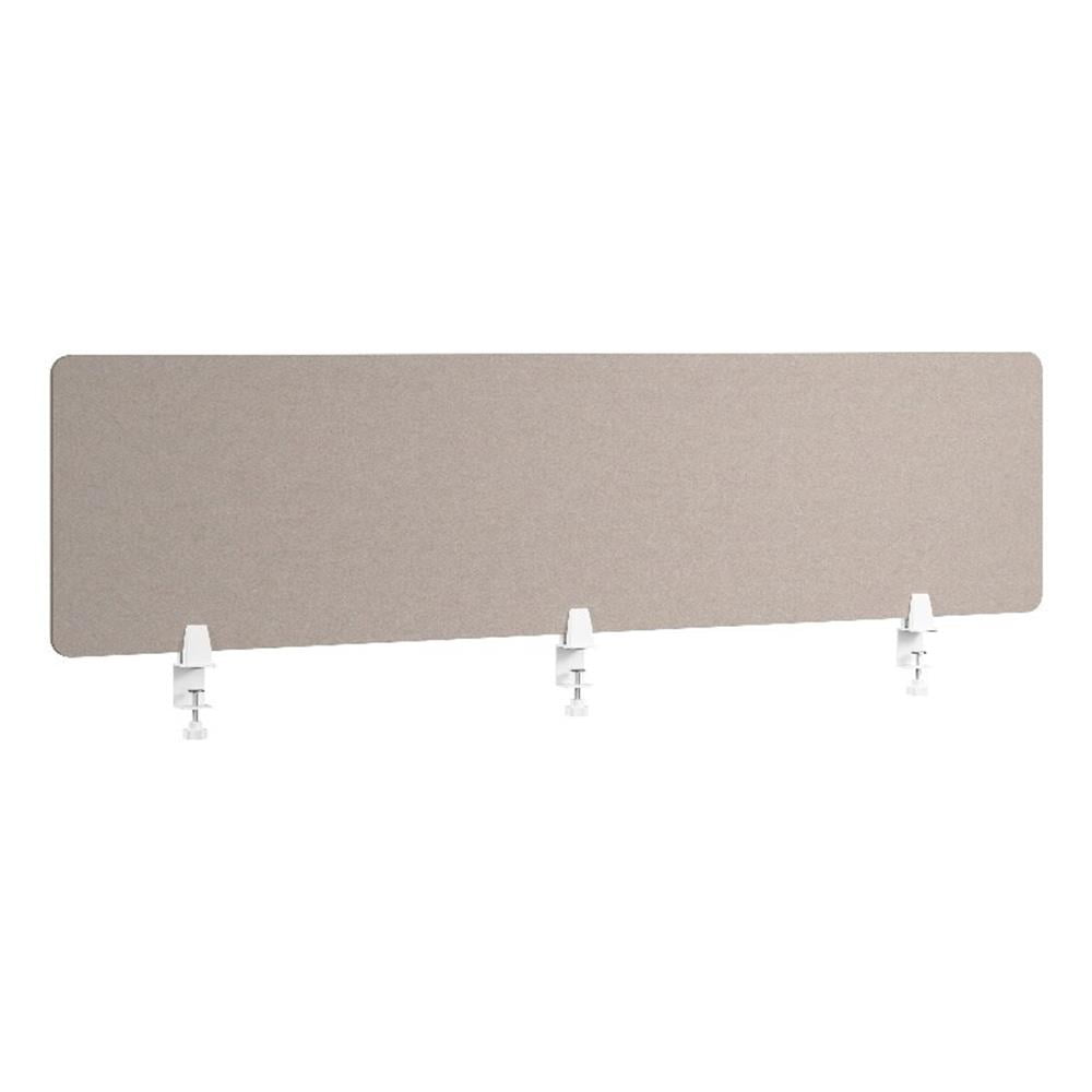 Pemberly Row Modern 70W Desktop Privacy Screen in Warm Beige - Walmart.com