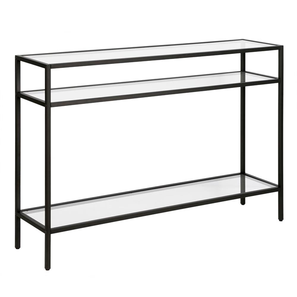 Pemberly Row Modern Black Metal Console Table 42inch W - Walmart.com