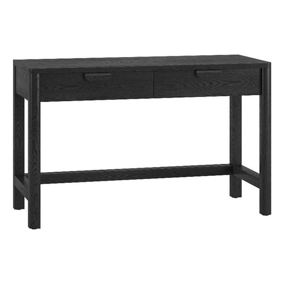 Pemberly Row Modern / Contemporary 48" Black Grain MDF Home Office ...