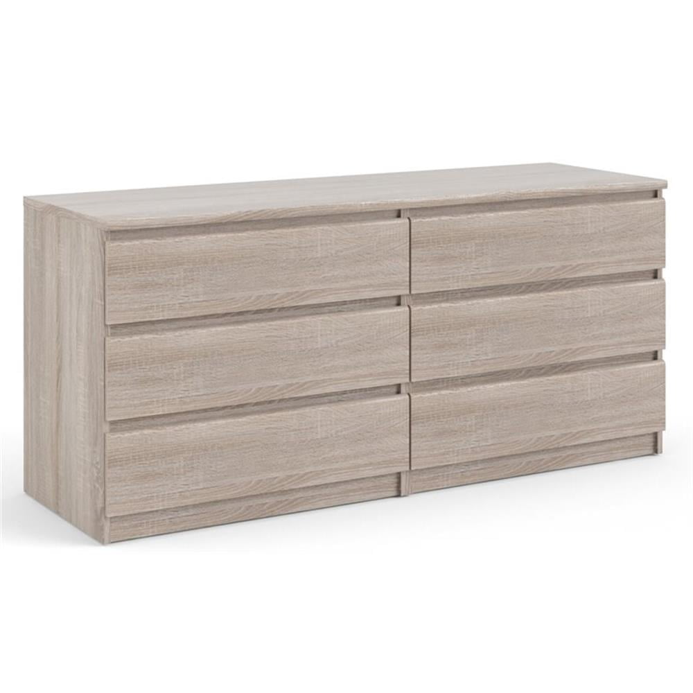 Pemberly Row Assembled Wood 6 Drawer Double Dresser, Long Bedroom ...
