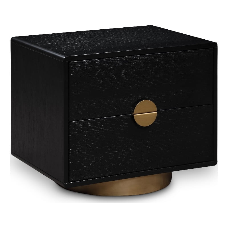 Pemberly Row Modern / Contemporary Black Night Stand / Side Table ...