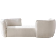 Michael Amini London Place Chenille Chaise - Parchment/Platinum ...