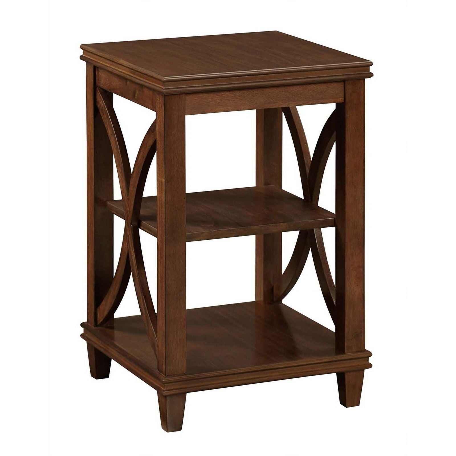 Pemberly Row Modern / Contemporary End Table in Espresso Wood Finish ...