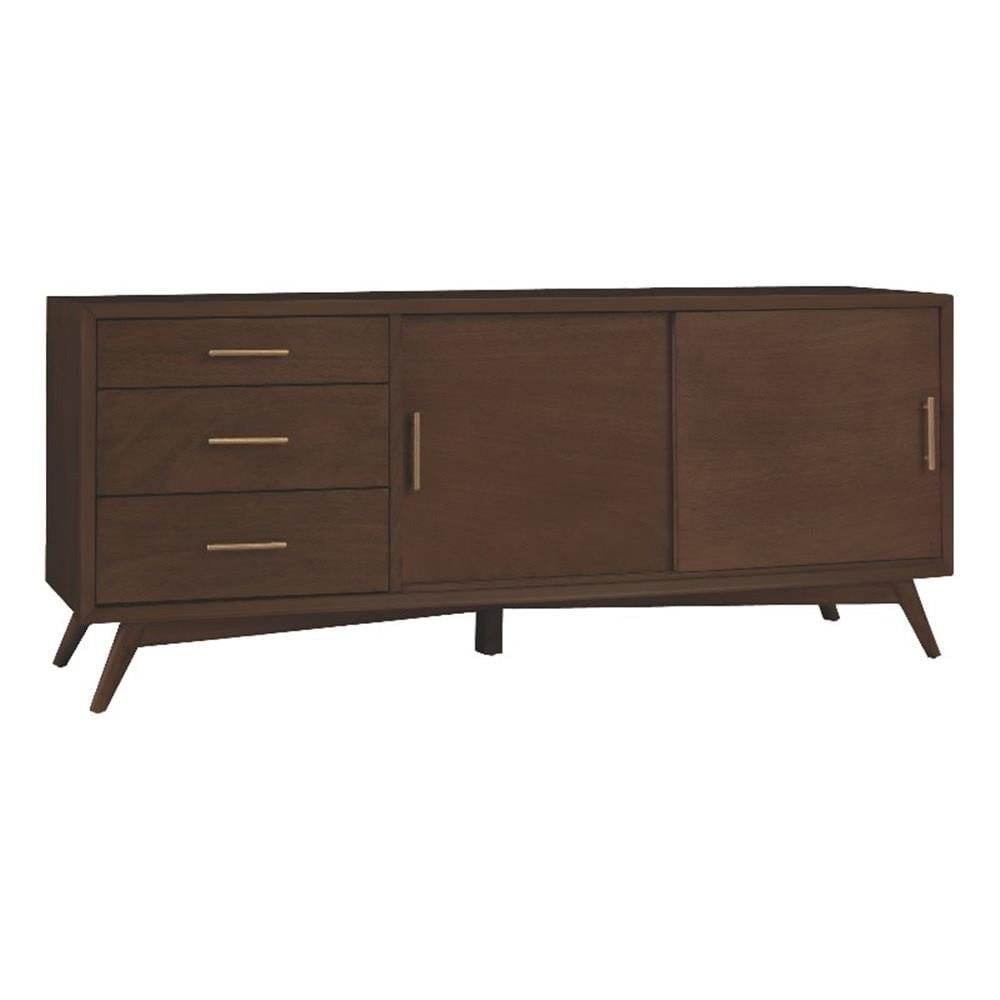 Pemberly Row Modern / Contemporary Large TV Console in Walnut - Walmart.com