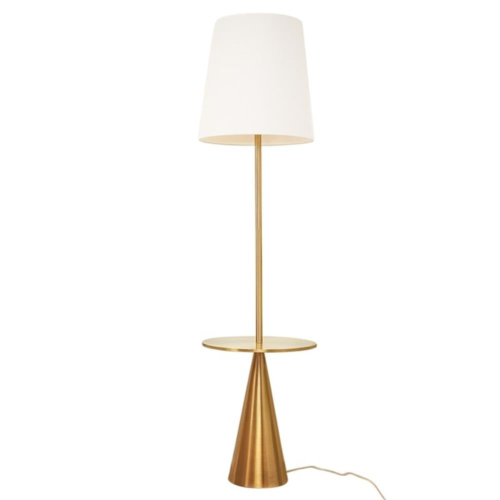 Pemberly Row Modern / Contemporary Luminary Metal Brass Floor Lamp ...