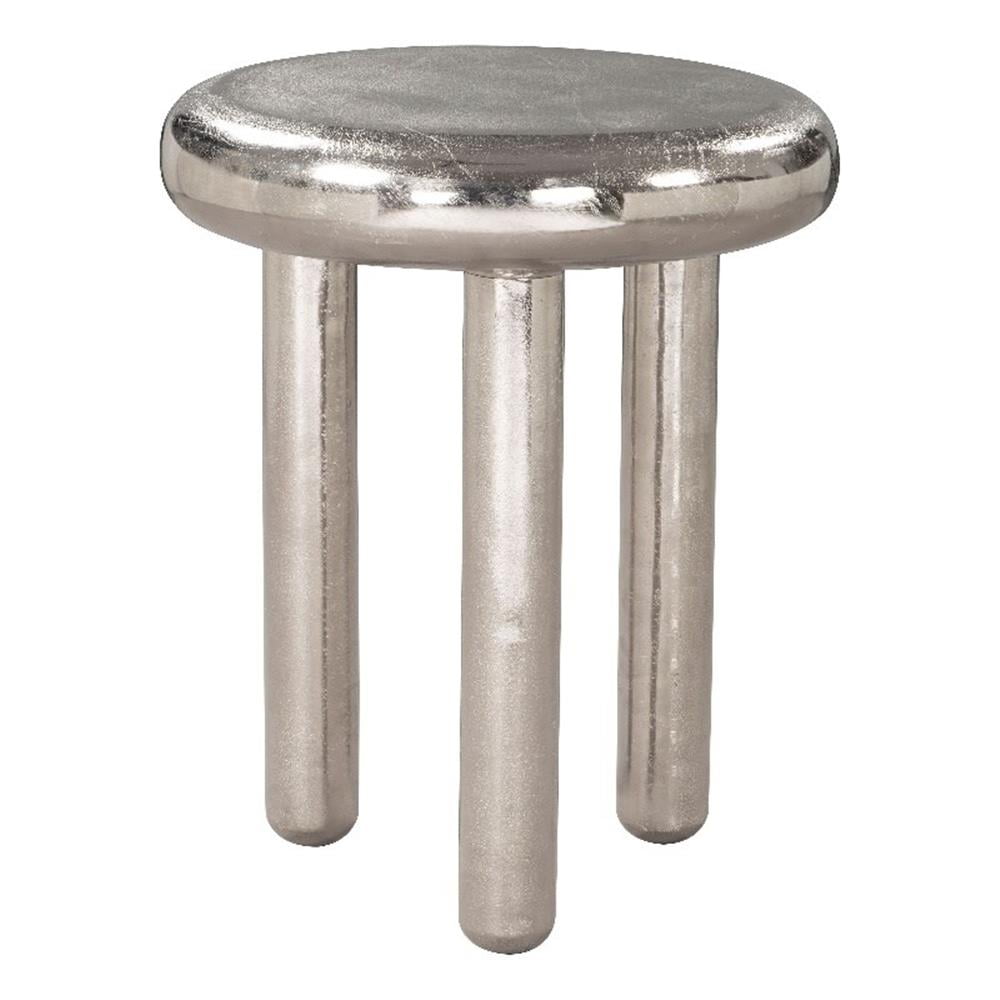 Pemberly Row Modern / Contemporary Metal Side Table Silver Finish ...