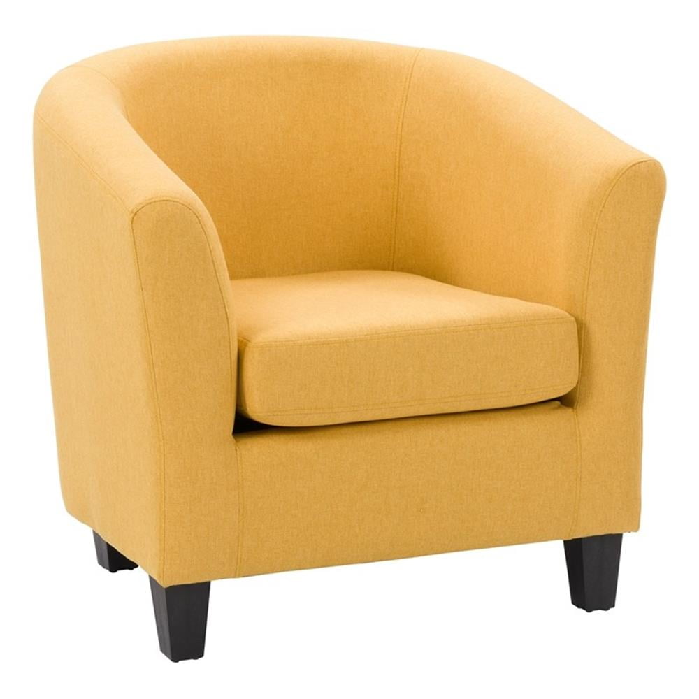 Pemberly Row Modern / Contemporary Plush High-Quality Fabric Tub Chair ...
