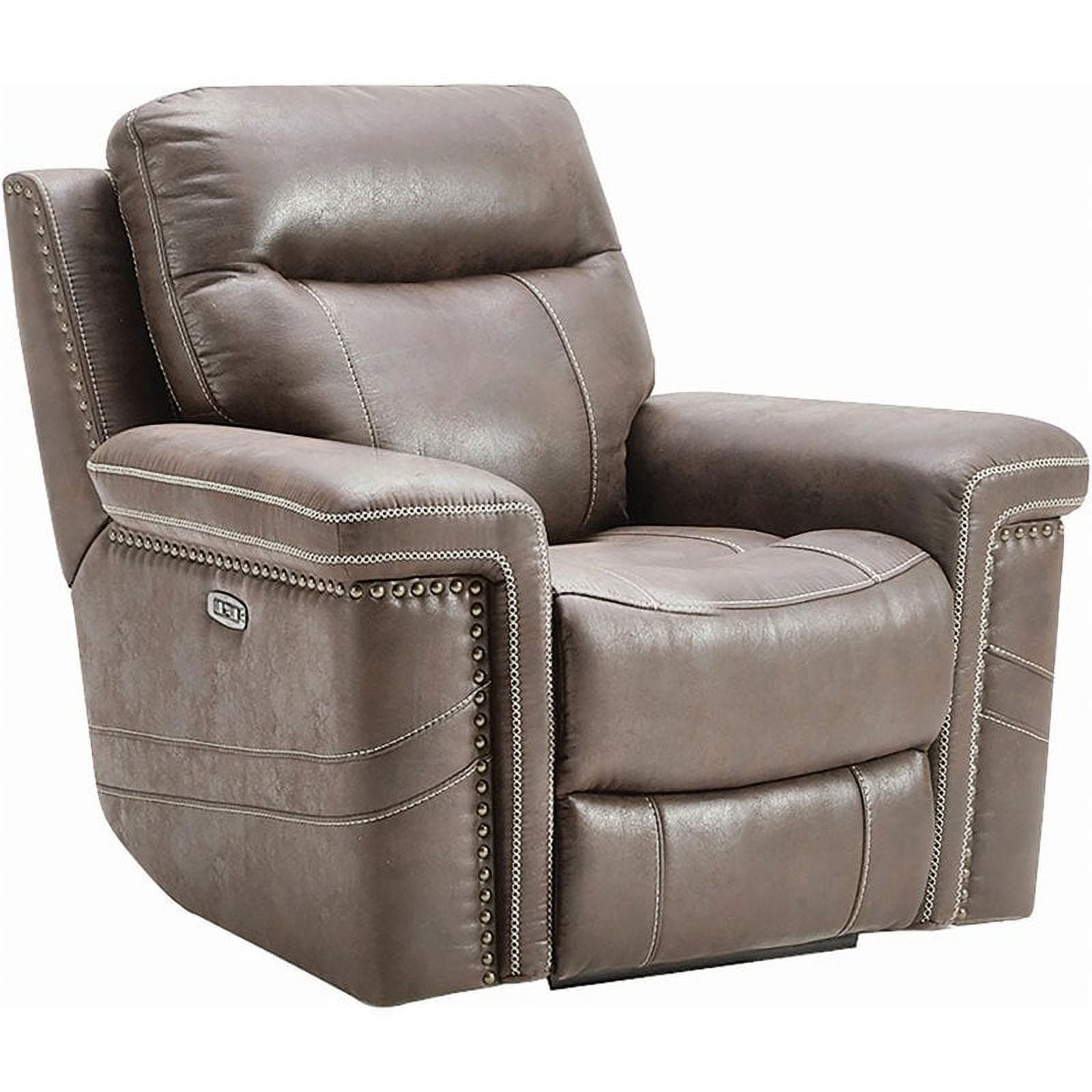 Pemberly Row Modern / Contemporary Power2 Glider Recliner in Taupe ...
