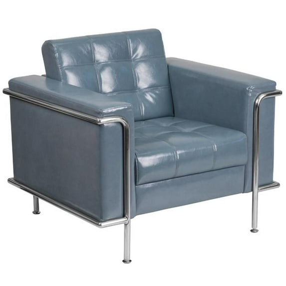 Pemberly Row Modern / Contemporary Reception Chair in Gray - Walmart.com