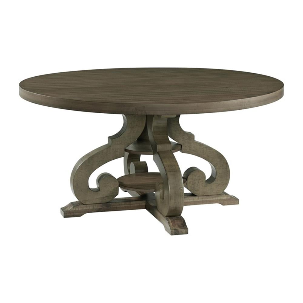 Pemberly Row Modern / Contemporary Round Dining Table in Gray - Walmart.com