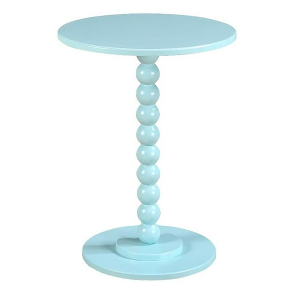 Pemberly Row Modern / Contemporary Spindle Table in Blue Wood Finish ...