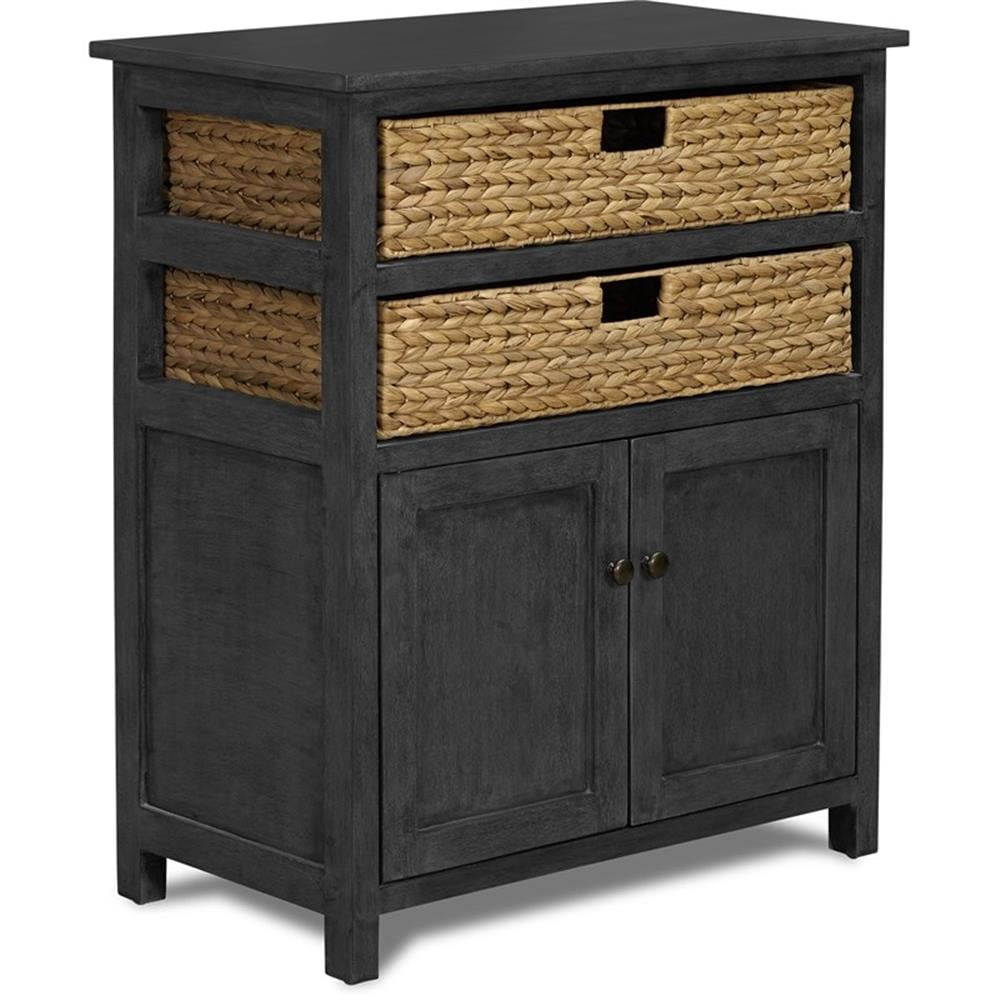 Pemberly Row Modern / Contemporary Storage Cabinet Dark Gray - Walmart.com