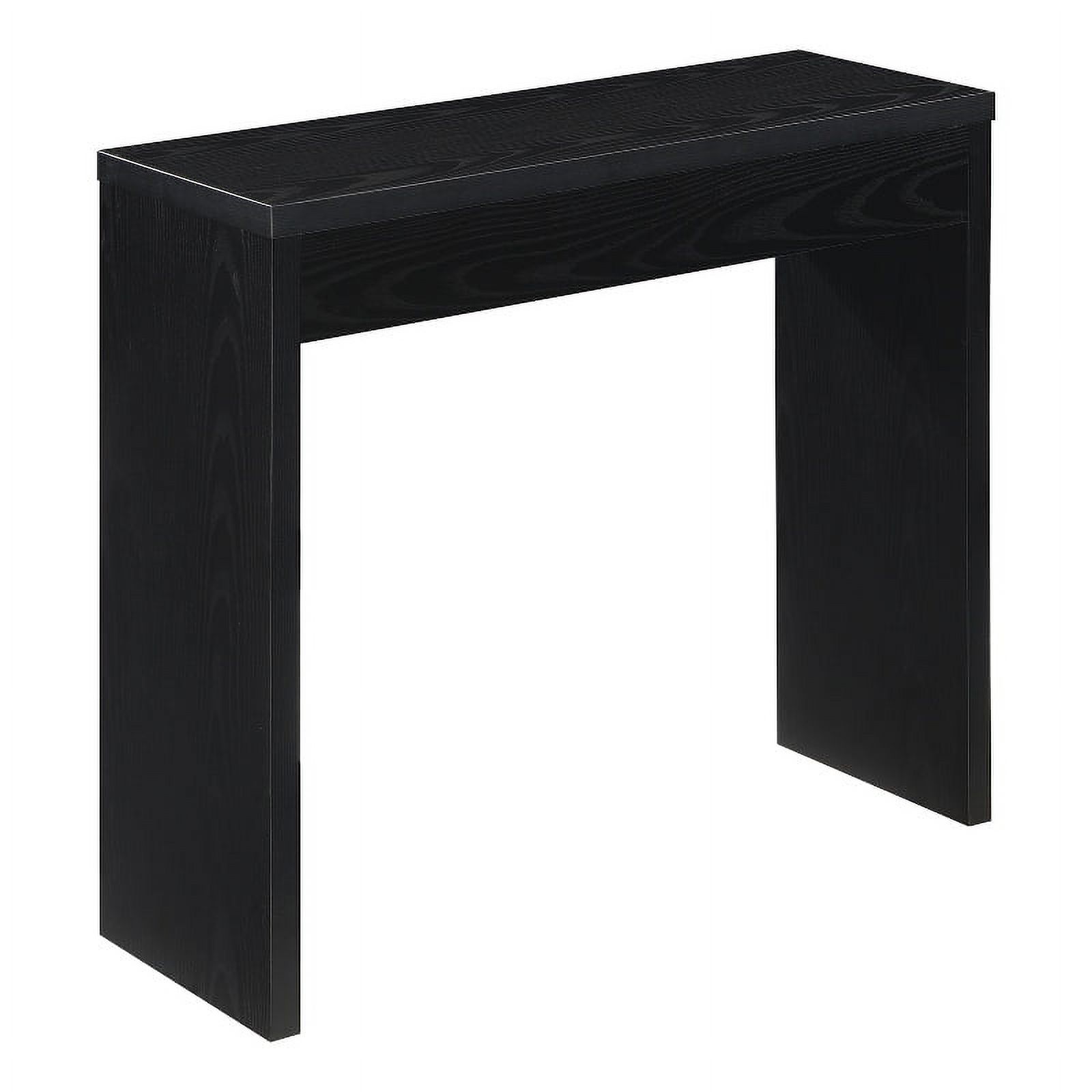 Pemberly Row Modern / Contemporary Wood Entryway Hall Table in Black ...