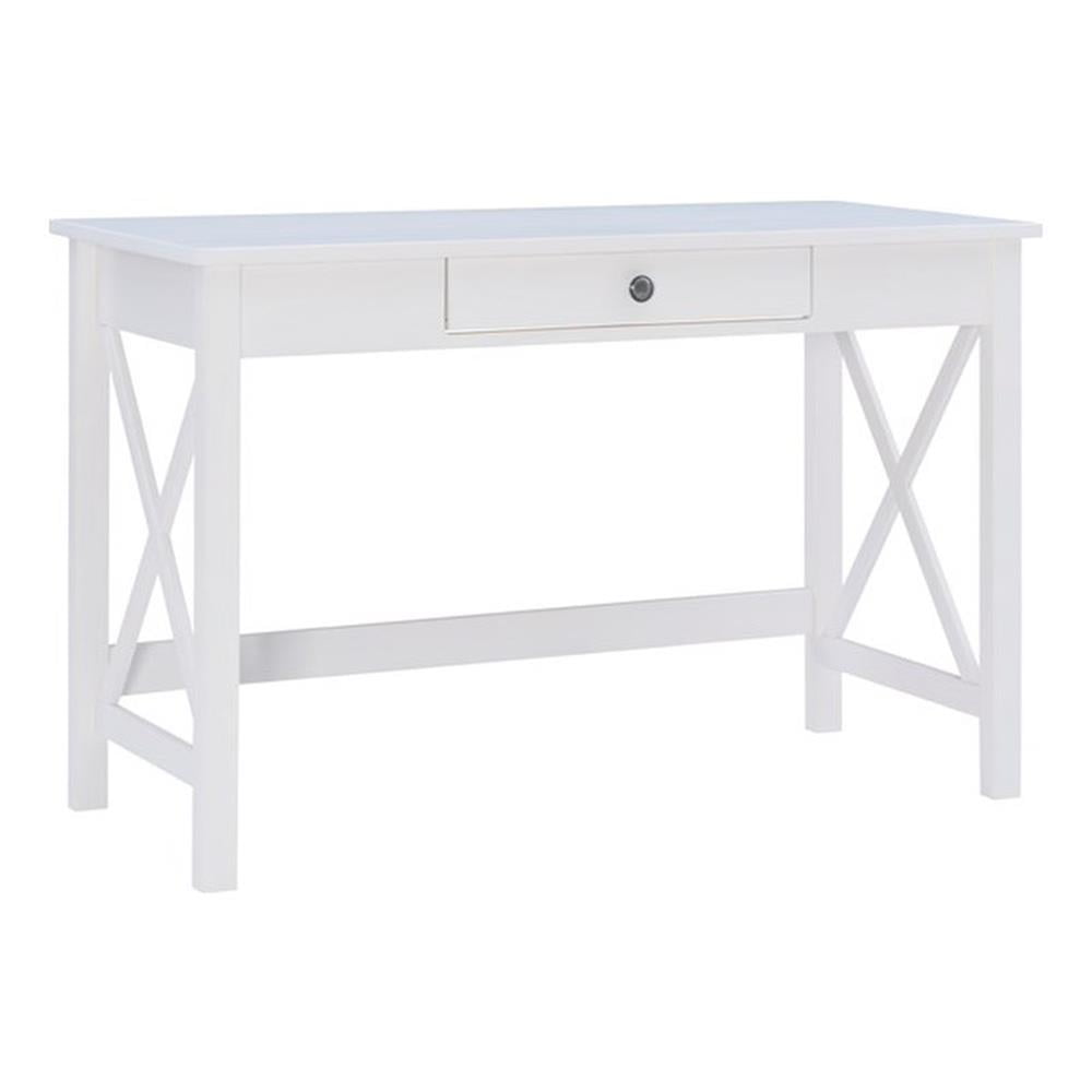 Pemberly Row Modern / Contemporary Wood Laptop Desk in Antique White ...