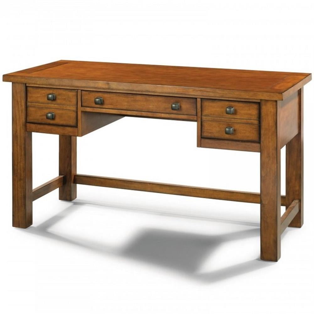 Pemberly Row Modern / Contemporary Wood Writing Desk in Brown - Walmart.com
