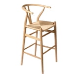 Pemberly Row Modern Danish Design Bar Height Stool in Natural - Walmart.com