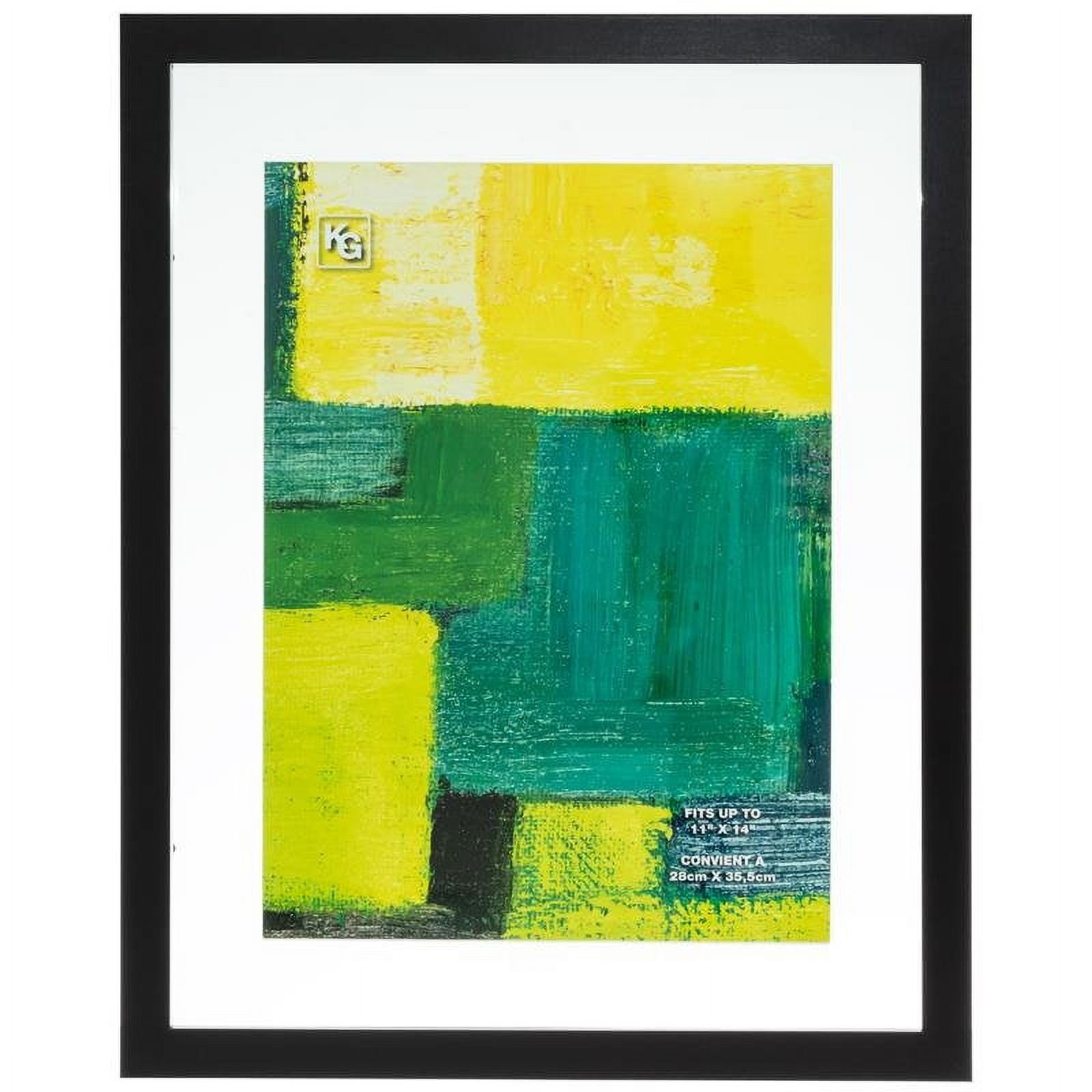 Pemberly Row Modern Float Frame in Black Engineered Wood - Walmart.com