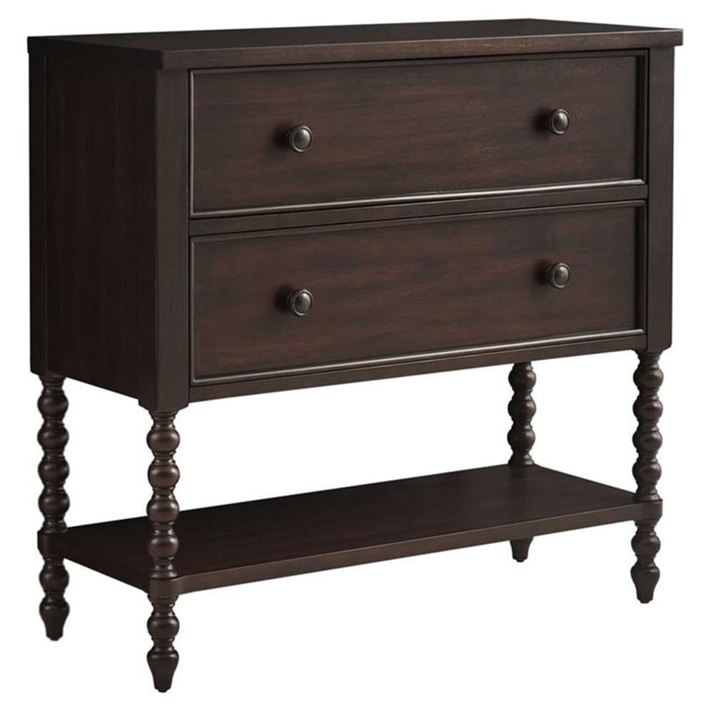 Pemberly Row Modern MDF Solid Wood Accent Chest in Morocco Brown ...