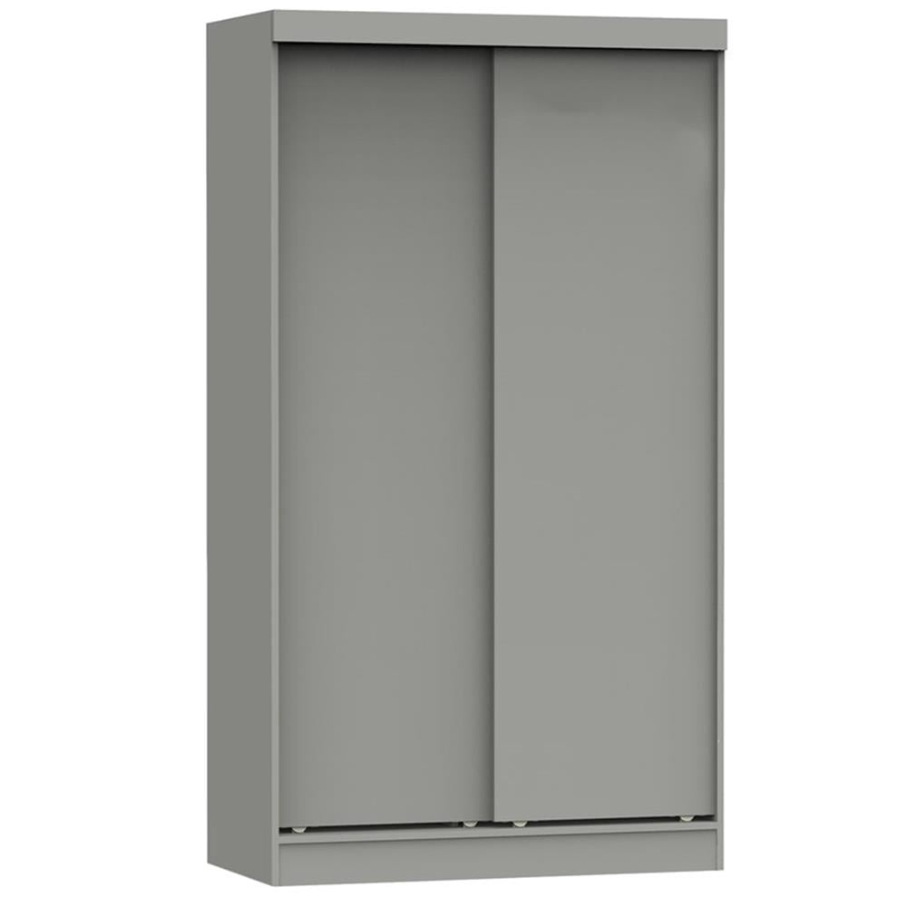 Pemberly Row Modern Modern Wood Double Sliding Door Wardrobe in Light ...