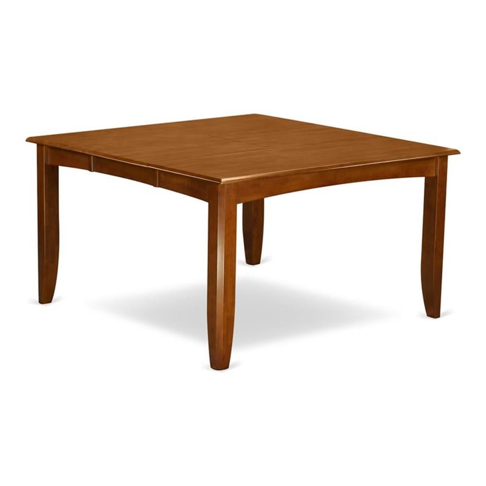 Pemberly Row Modern Square Wood Dining Table in Saddle Brown - Walmart.com