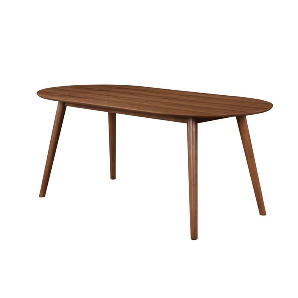 Pemberly Row Modern Walnut Rectangular Dining Table in Walnut - Walmart.com