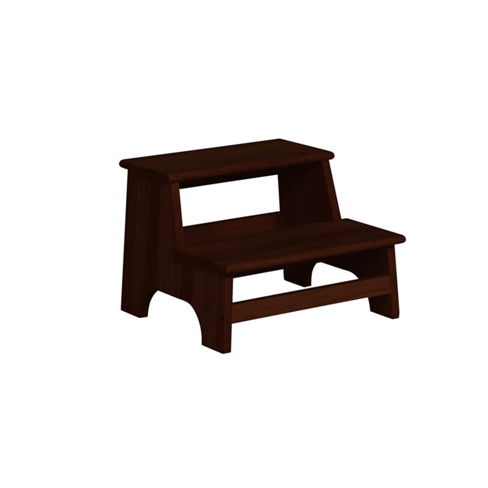 Pemberly Row Modern Wood Bed Step in Espresso - Walmart.com