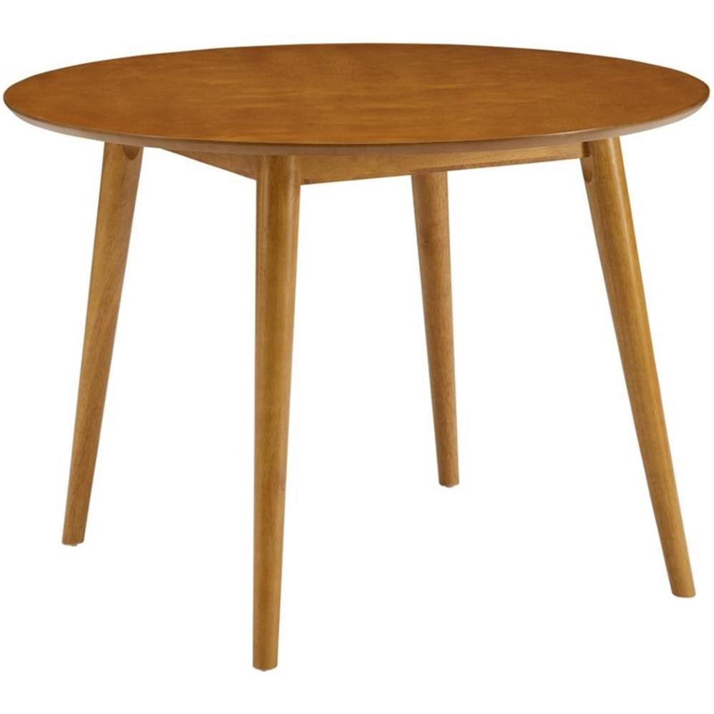 Pemberly Row Modern Wood Round Dining Table in Acorn Natural - Walmart.com