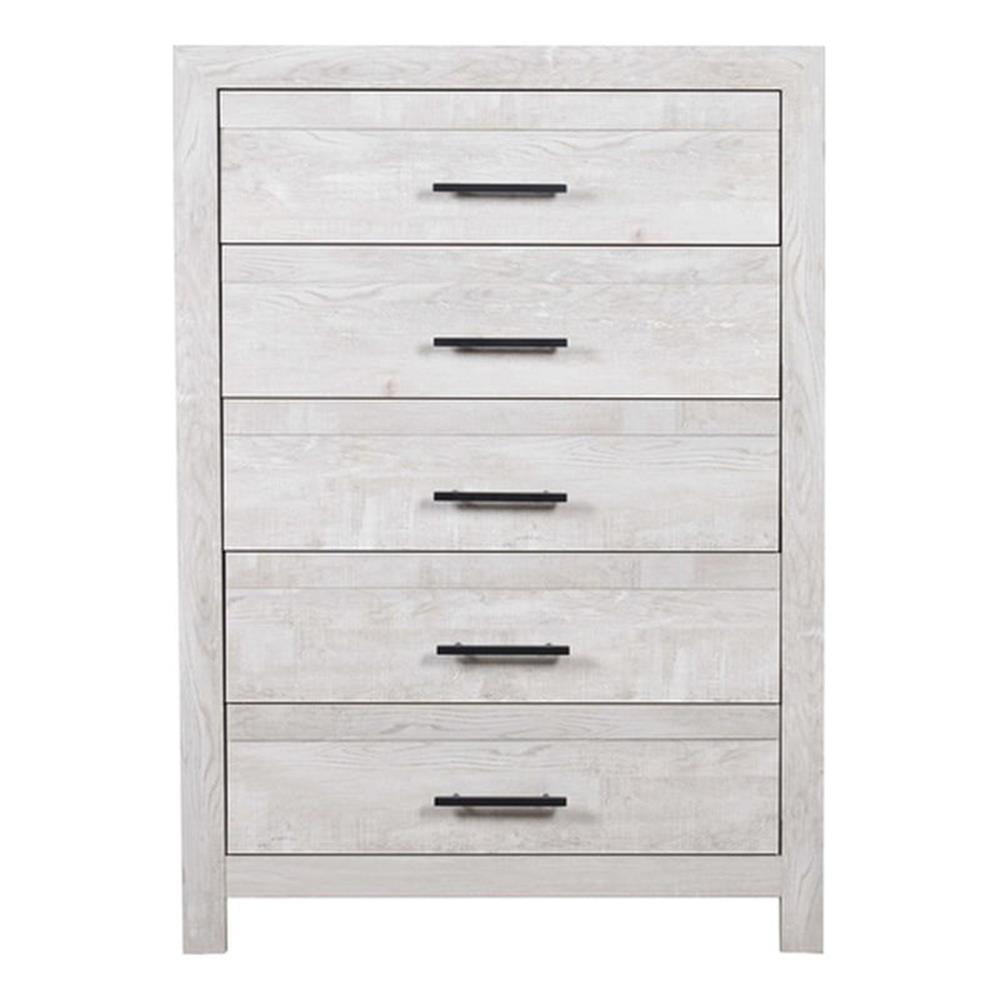 Pemberly Row Modern and Contemporary 5-Drawer Chest Made with Wood in ...