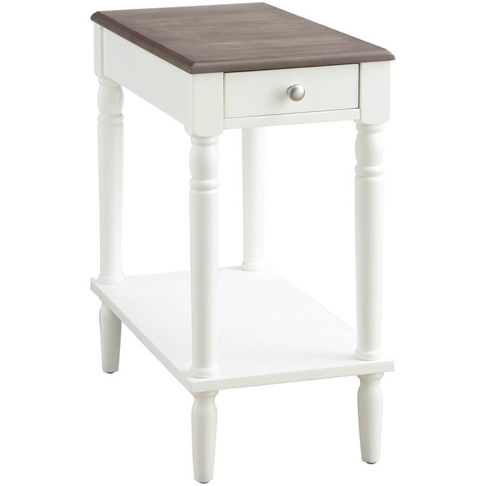 Pemberly Row One-Drawer Traditional Wood End Table with Bottom Shelf in ...