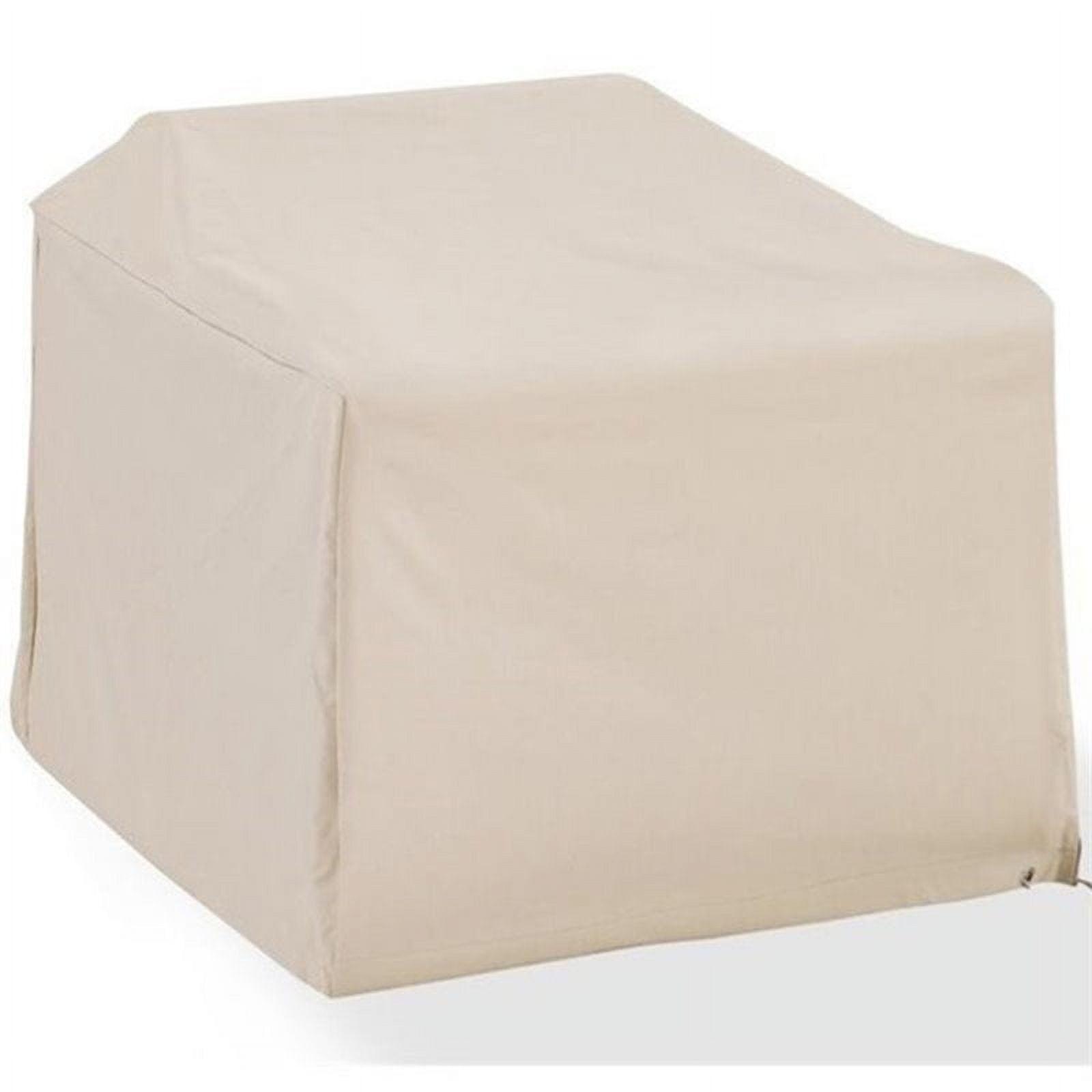 Pemberly Row Outdoor Patio Chair Cover in Cream - Walmart Business Supplies