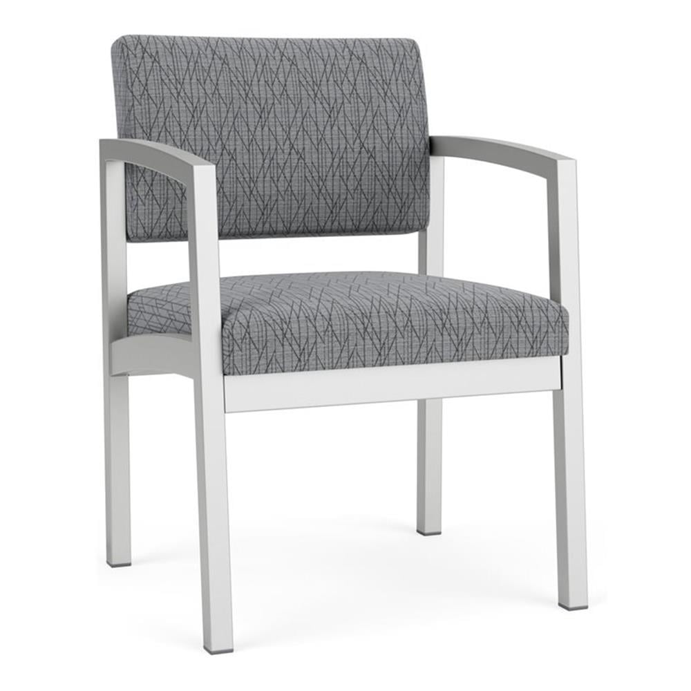 Pemberly Row Reception Waiting Room Healthcare Guest Chair - Silver ...