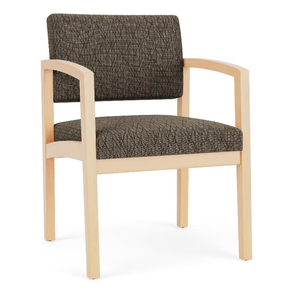 Pemberly Row Reception Waiting Room Wood Guest Chair / Natural Wood ...