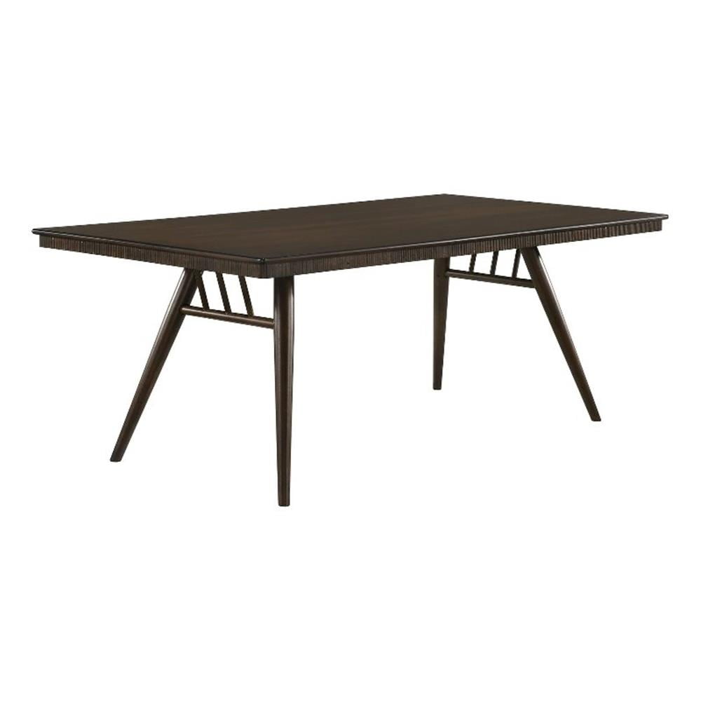 Pemberly Row Rectangular Mid-Century Wood Dining Table Dark Walnut ...