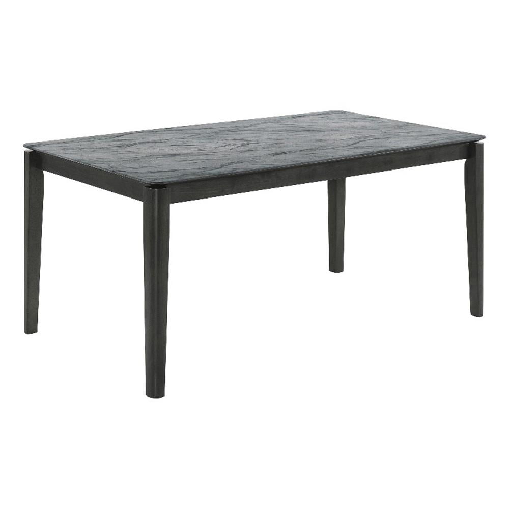 Pemberly Row Rectangular Mid-Century Wood Dining Table in Gray ...