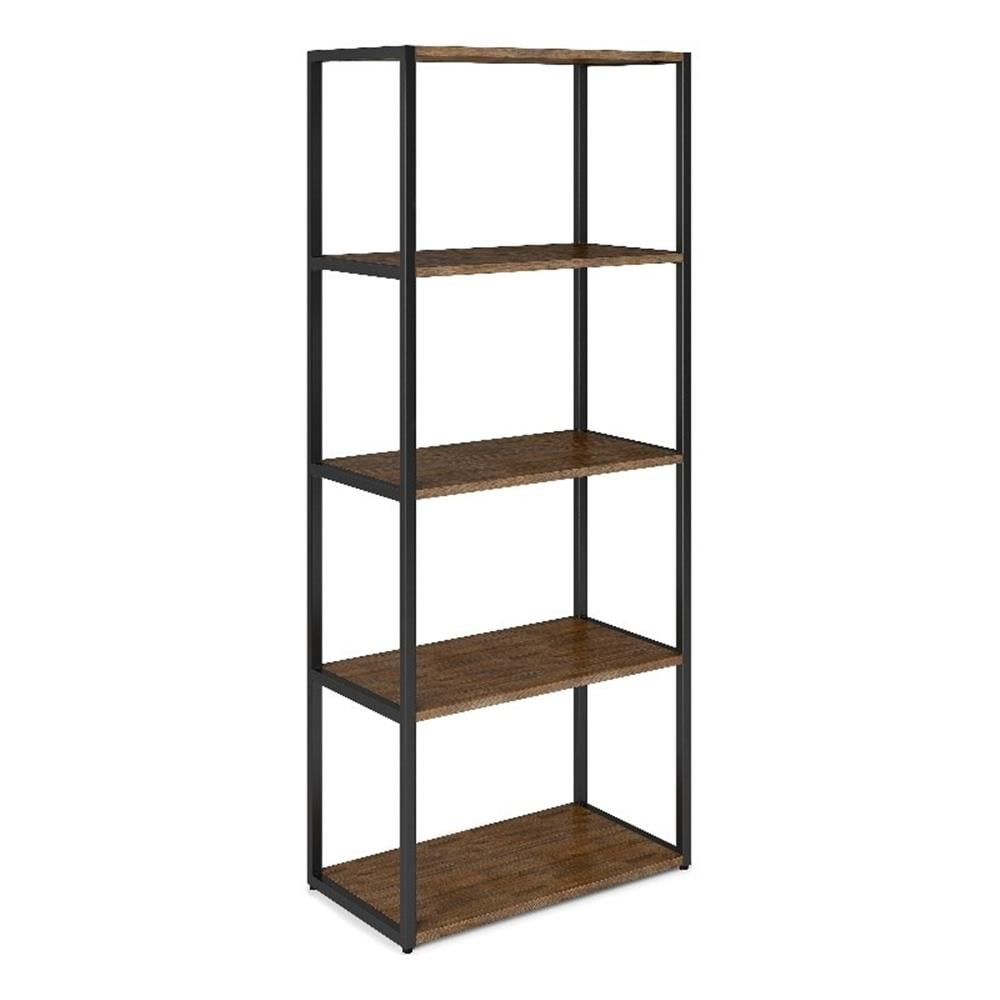 Pemberly Row SOLID ACACIA WOOD 30 inch Wide Bookcase - Rustic Natural ...