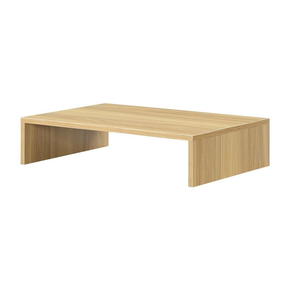 Pemberly Row Small TV Monitor Riser in Light Oak Wood Finish - Walmart.com