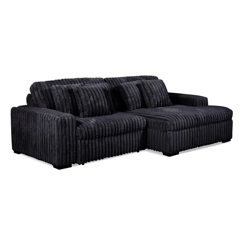 Pemberly Row Sofa Slider Power Recliner Glider in Presley Charcol ...