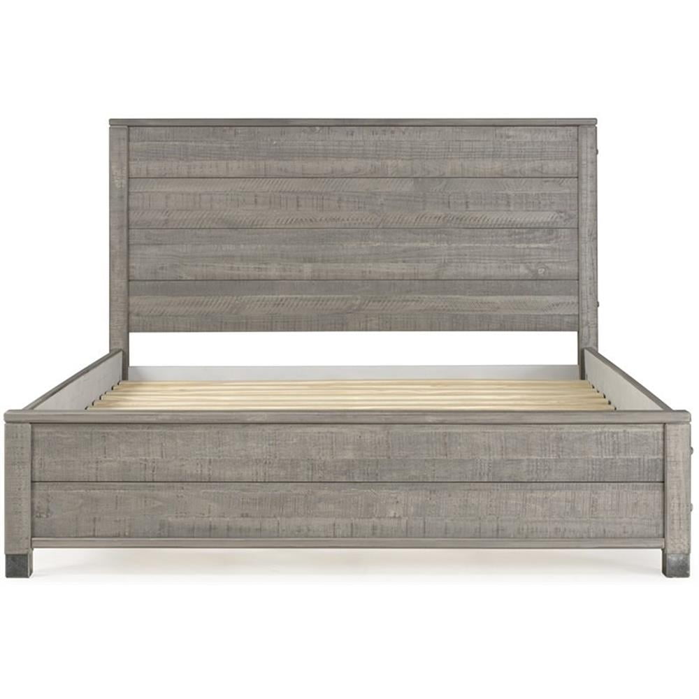 Pemberly Row Solid Wood Queen Platform Bed in Driftwood Gray - Walmart.com