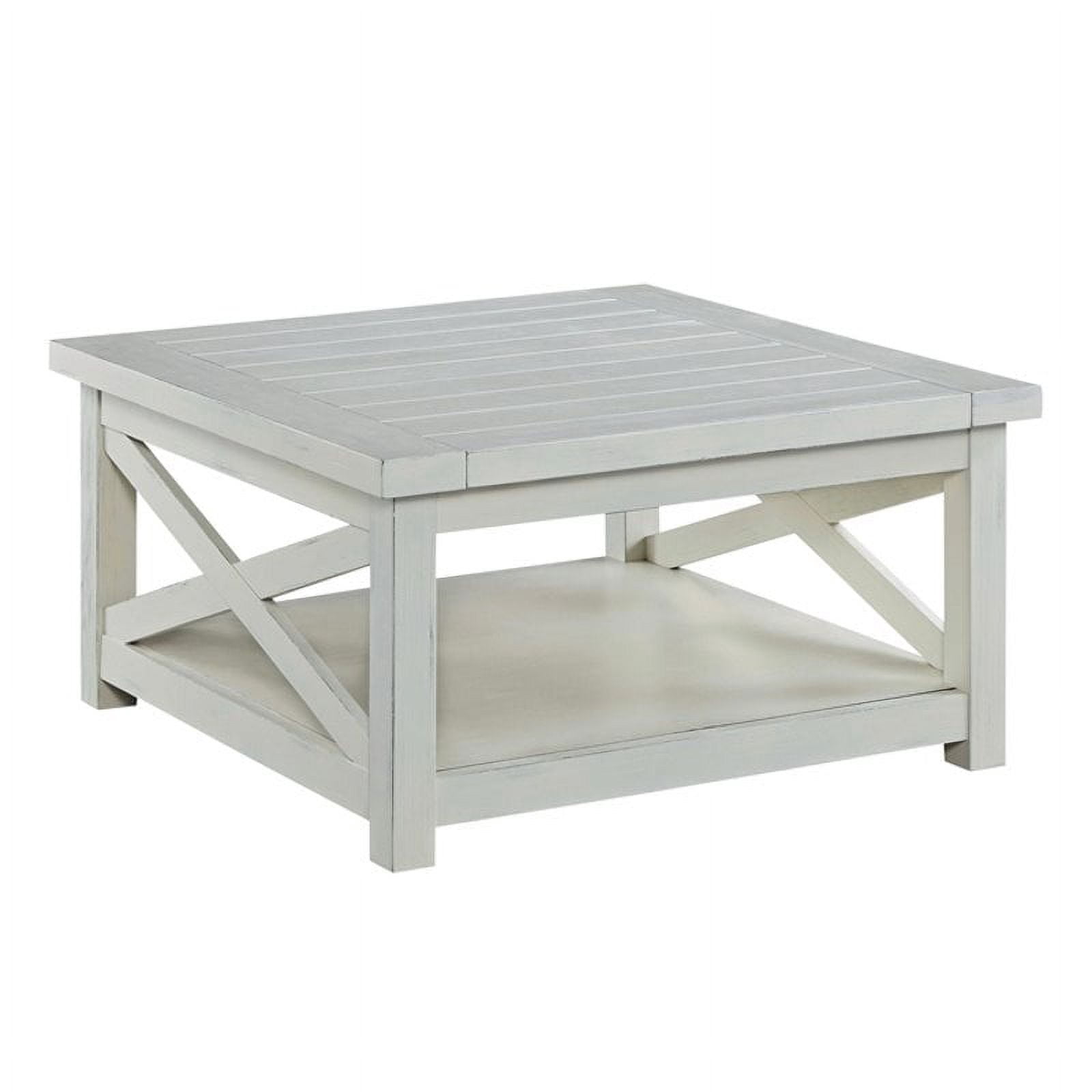 Pemberly Row Square Coffee Table in White - Walmart.com