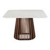 Pemberly Row Kitchen & Dining Round Table, Poplar & Steel in Moonlight ...