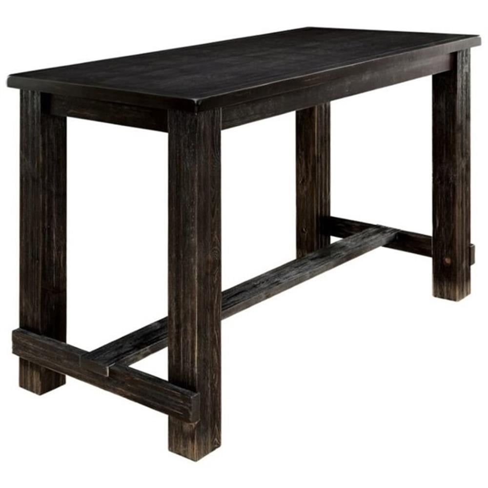 Pemberly Row Stanton Pub Table in Antique Black - Walmart.com
